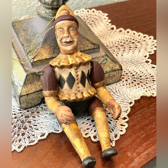Vintage | Holiday | Vintage Holiday Jester Ornament Moveable Arms Legs ...